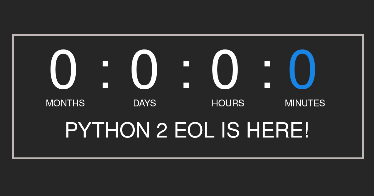Python 2 EOL Now What ActiveState