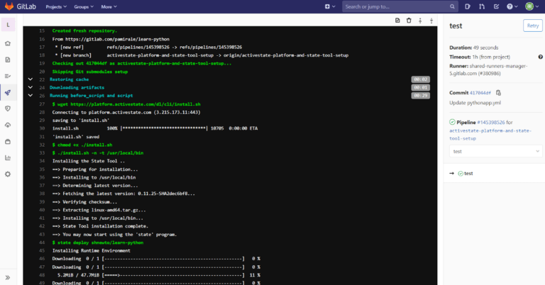 How to Set Up CI/CD for Python Builds on GitLab - ActiveState
