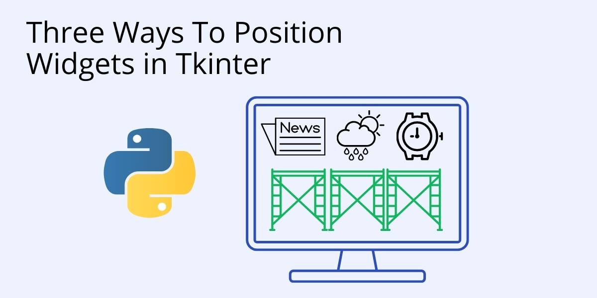 How To Position Widgets In Tkinter With Grid Place Or Pack ActiveState