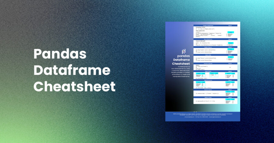 Pandas Cheatsheet: Tips and Tricks to Work With DataFrames