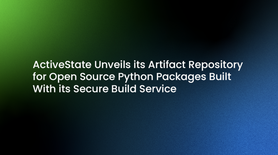 ActiveState Artifact Repository for Open Source Python Packages