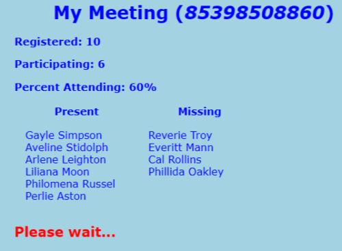 Calculate Zoom Meeting Attendance with Python