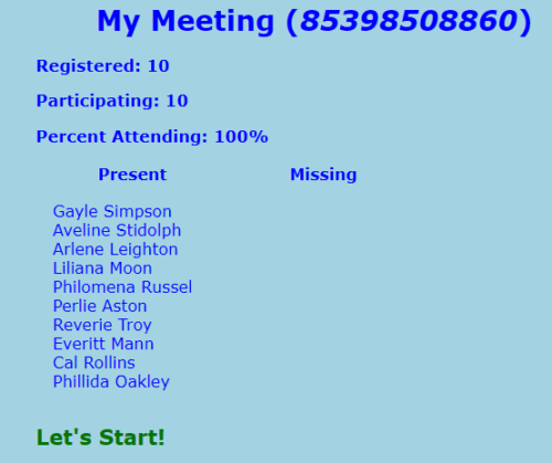 Calculate Zoom Meeting Attendance with Python