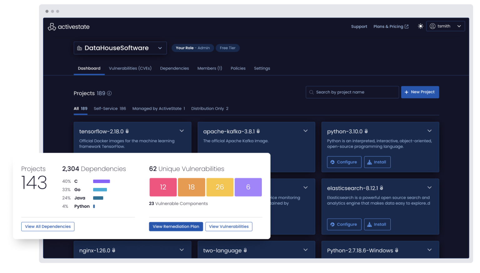 Try ActiveState's Open Source Language Automation Platform