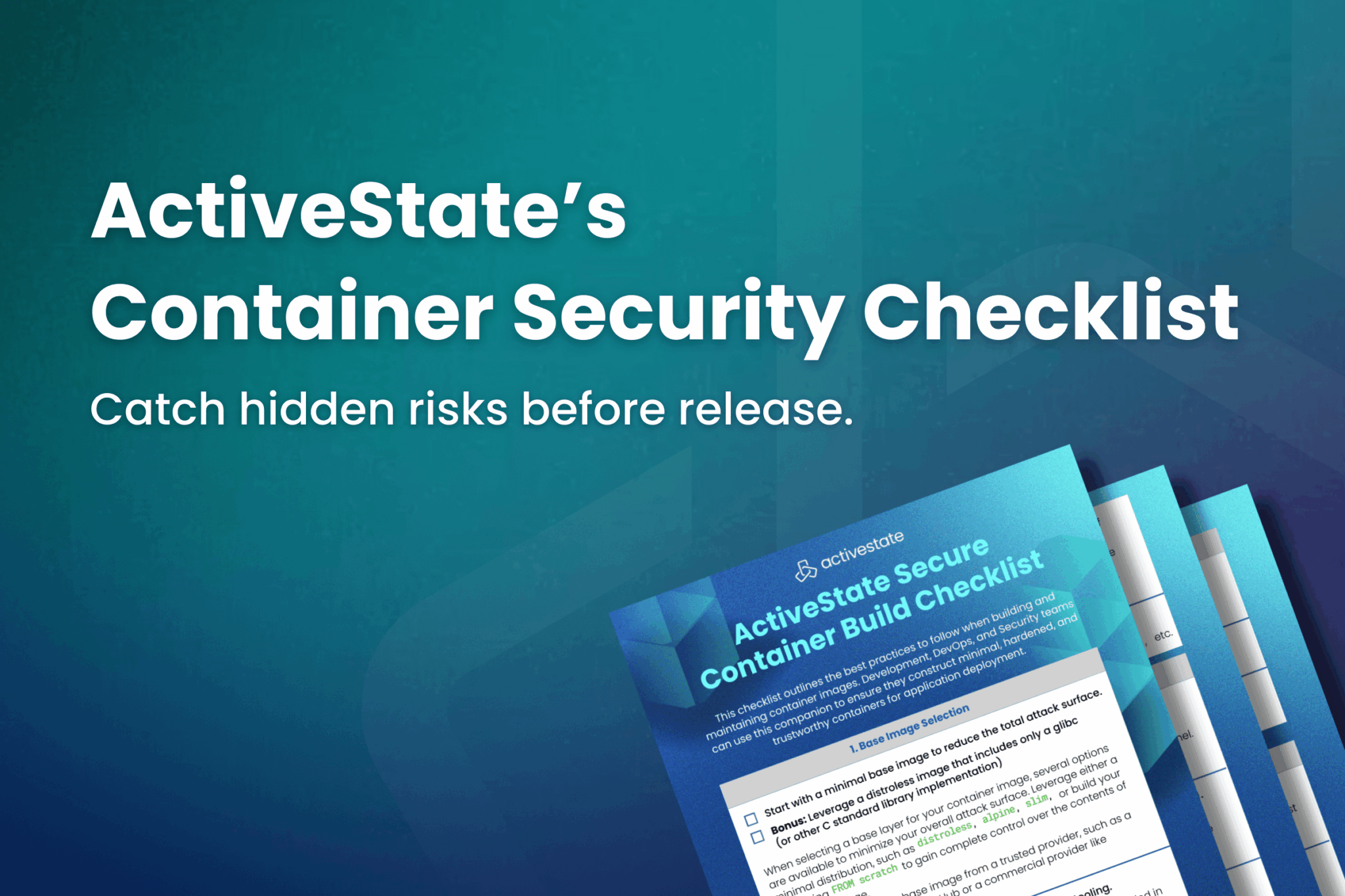 ActiveState's Checklist for Secure Containers